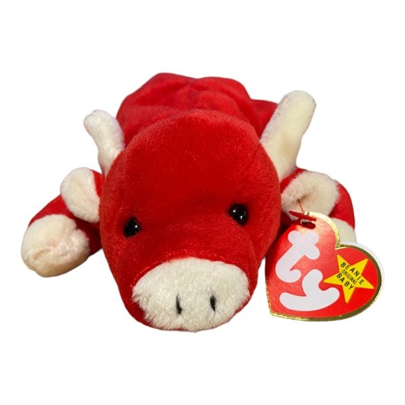 Ty | Toys | Ty Beanie Babies Snort Bull Plush Stuffed Animal Hang 4th ...